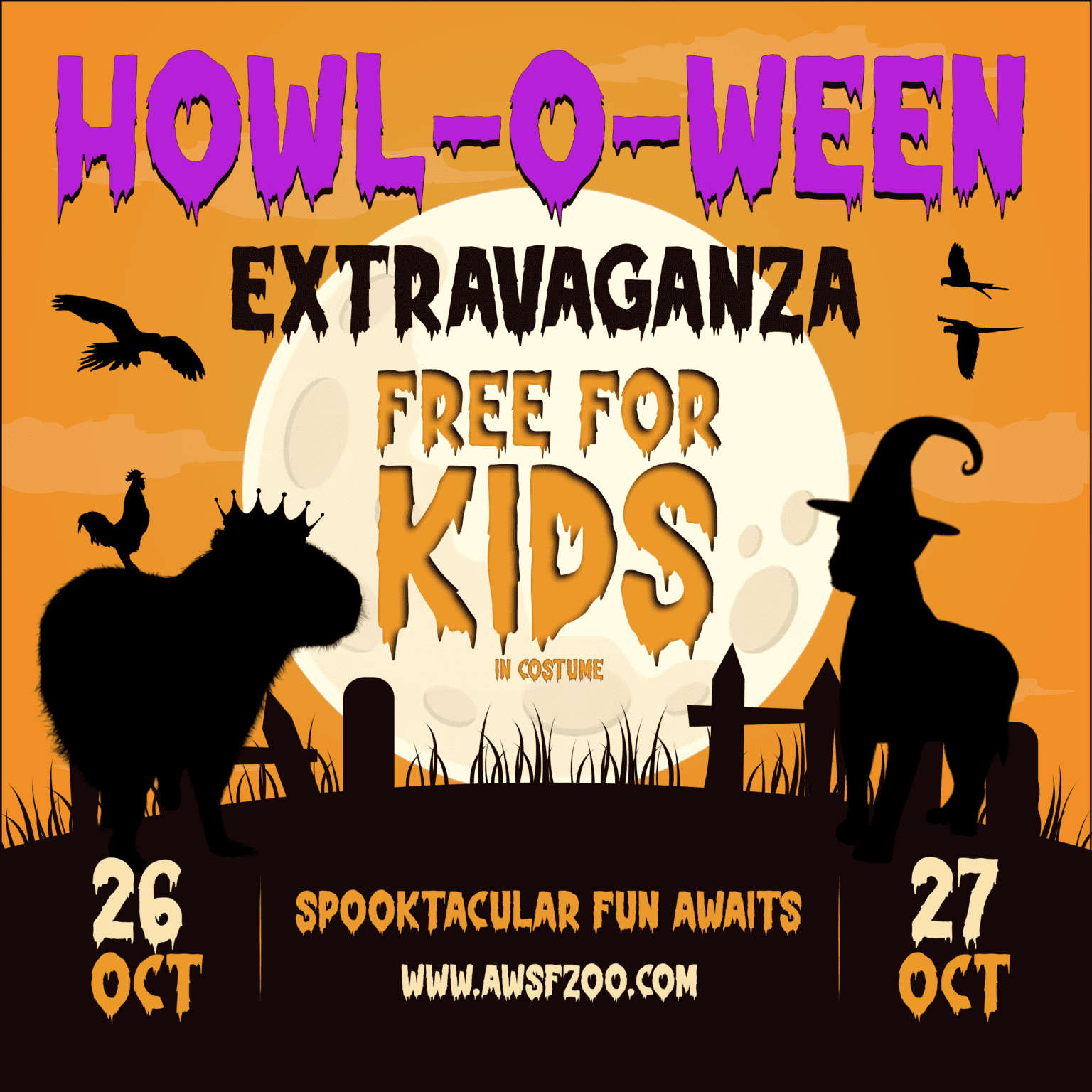 Howl-O-Ween Extravaganza at Animal World and Snake Farm Zoo