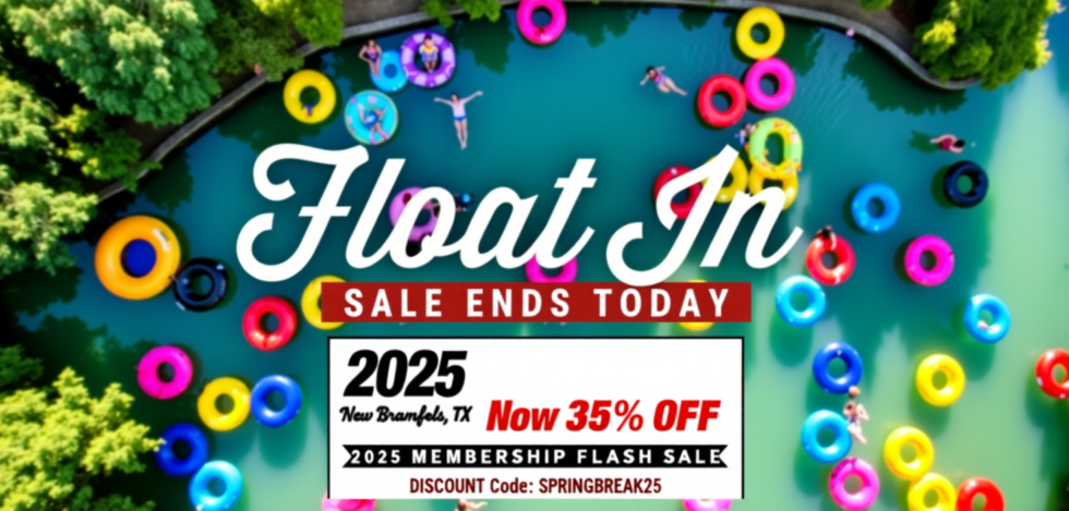 Float In Spring Break Sale: 1-Day Left to get 35% off All Year Pass!